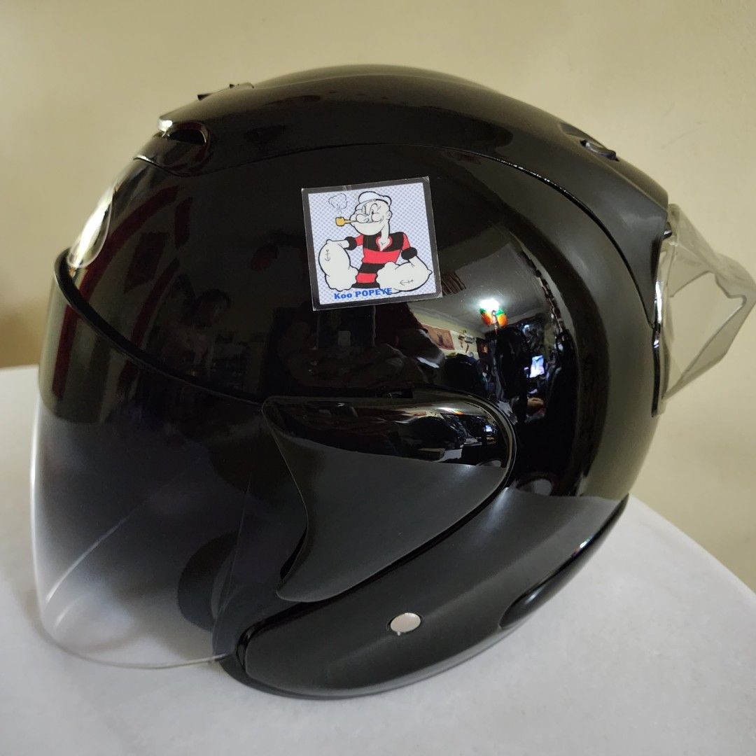 ARC RITZ HELMET BLACK COLOR, Motorcycles, Motorcycle Accessories on ...