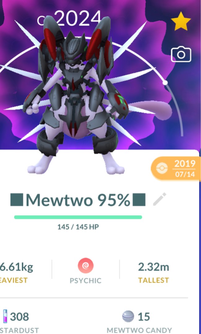 Armored Mewtwo / Shiny Mewtwo Pokemon Go Account, Video Gaming, Video ...