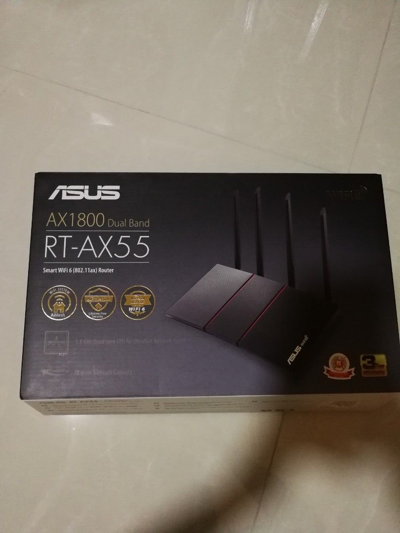 Asus AX1800 dual band router, Computers & Tech, Parts & Accessories ...