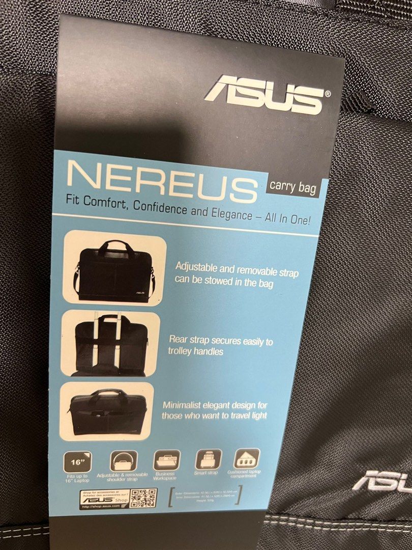 ASUS Nereus Laptop Bag, Computers & Tech, Parts & Accessories, Laptop ...