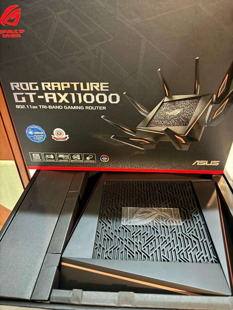 ASUS ROG Rapture GT-AX11000 AX11000 Tri-brand 802. 11ax WiFi 6 Gaming ...