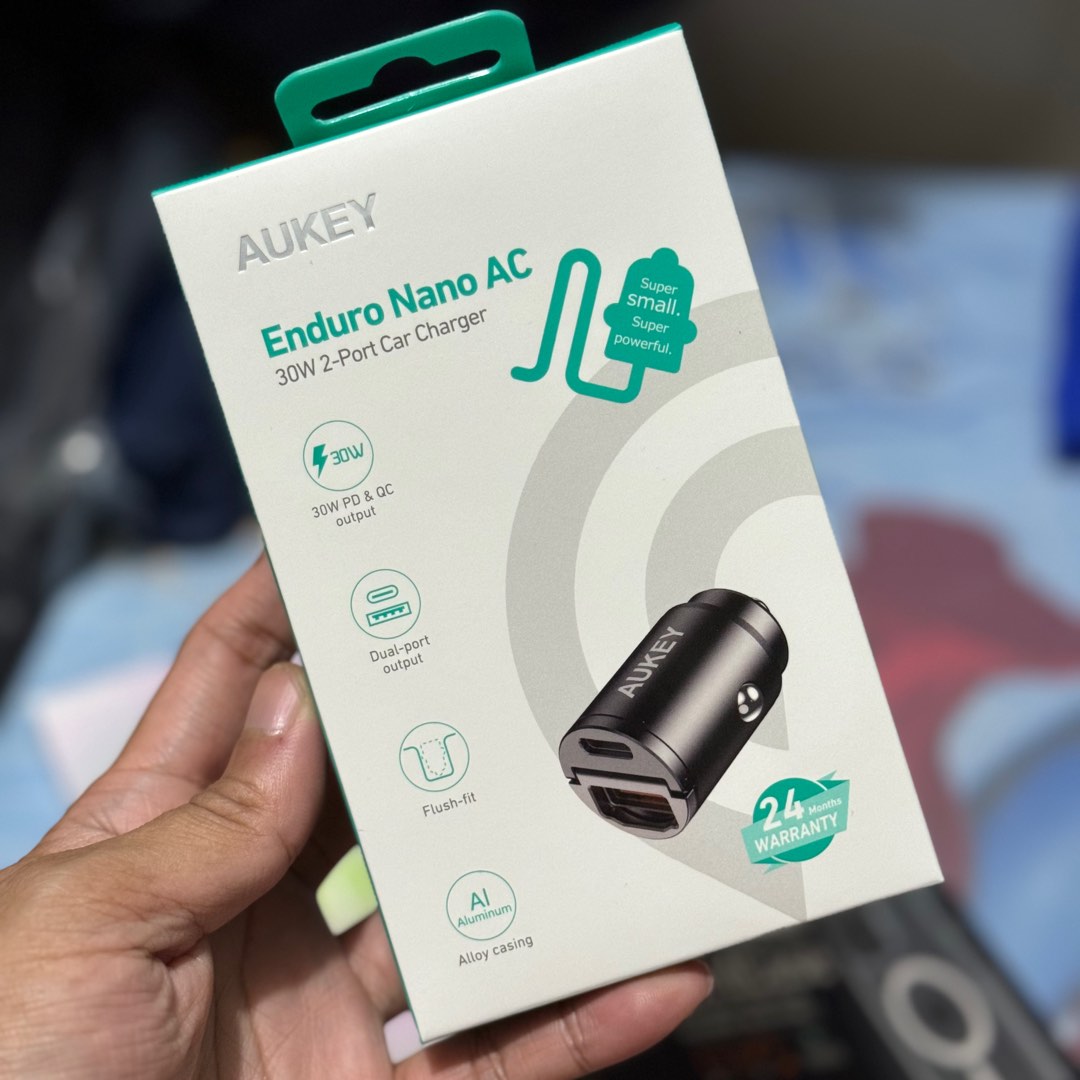 Aukey 30W-Port Car Cherger, Mobile Phones & Gadgets, Mobile & Gadget Accessories, Chargers ...