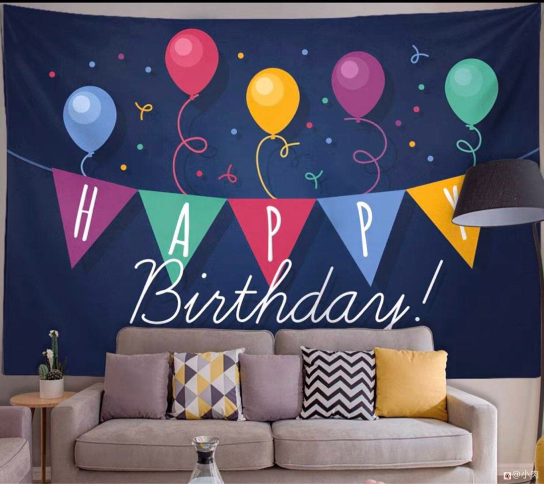 Background fabric wall chart, Furniture & Home Living, Home Decor, Wall ...