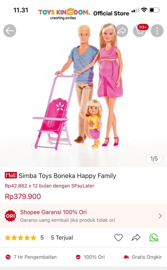 Barbie Simba Happy Family, Toys & Collectibles, Mainan di Carousell