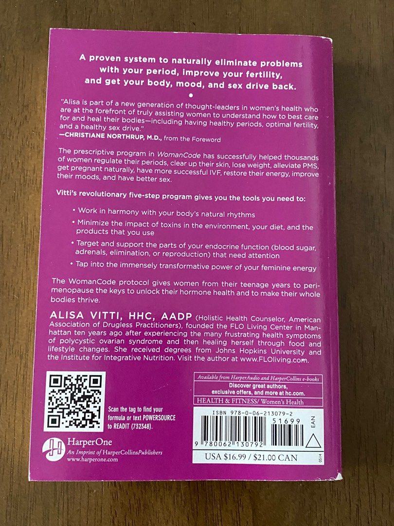 Book: WOMAN CODE by Alisa Vitti, Hobbies & Toys, Books & Magazines ...
