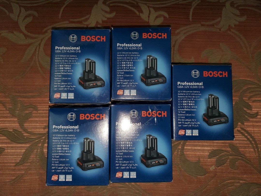 Bosch 12v battery (4.0ah), Commercial & Industrial, Construction Tools ...