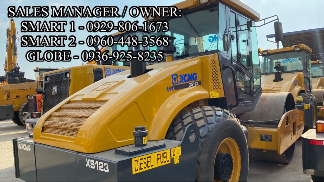 Brand new 12 tons XS123 XCMG Cummins engine Single drum Vibratory ...