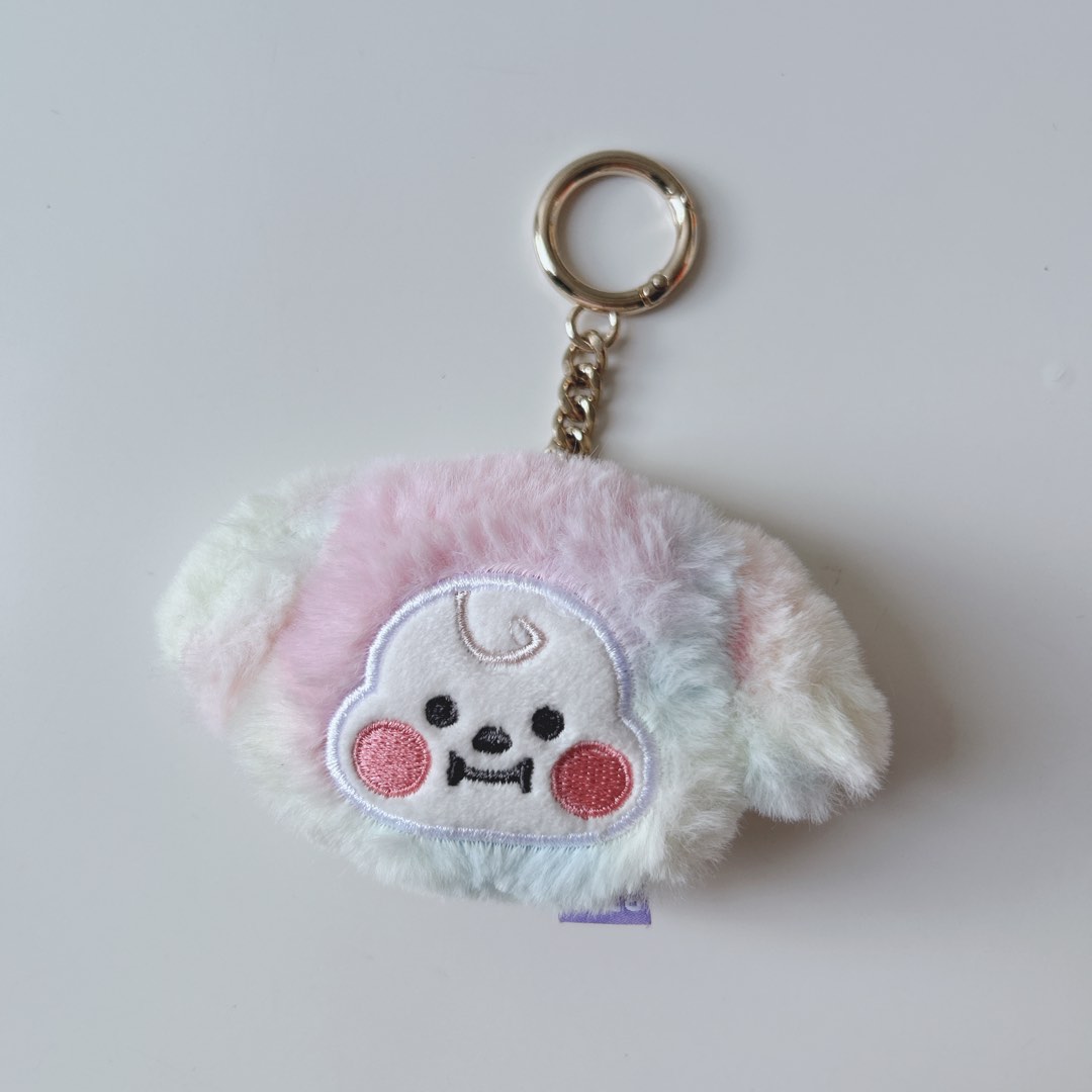 bt21 chimmy rainbow flat fur keyring - jimin, Hobbies & Toys, Memorabilia & Collectibles, K-Wave ...