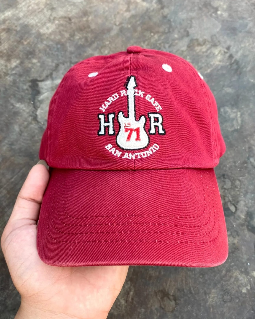 Caps Hard Rock, Fesyen Pria, Aksesoris, Topi di Carousell