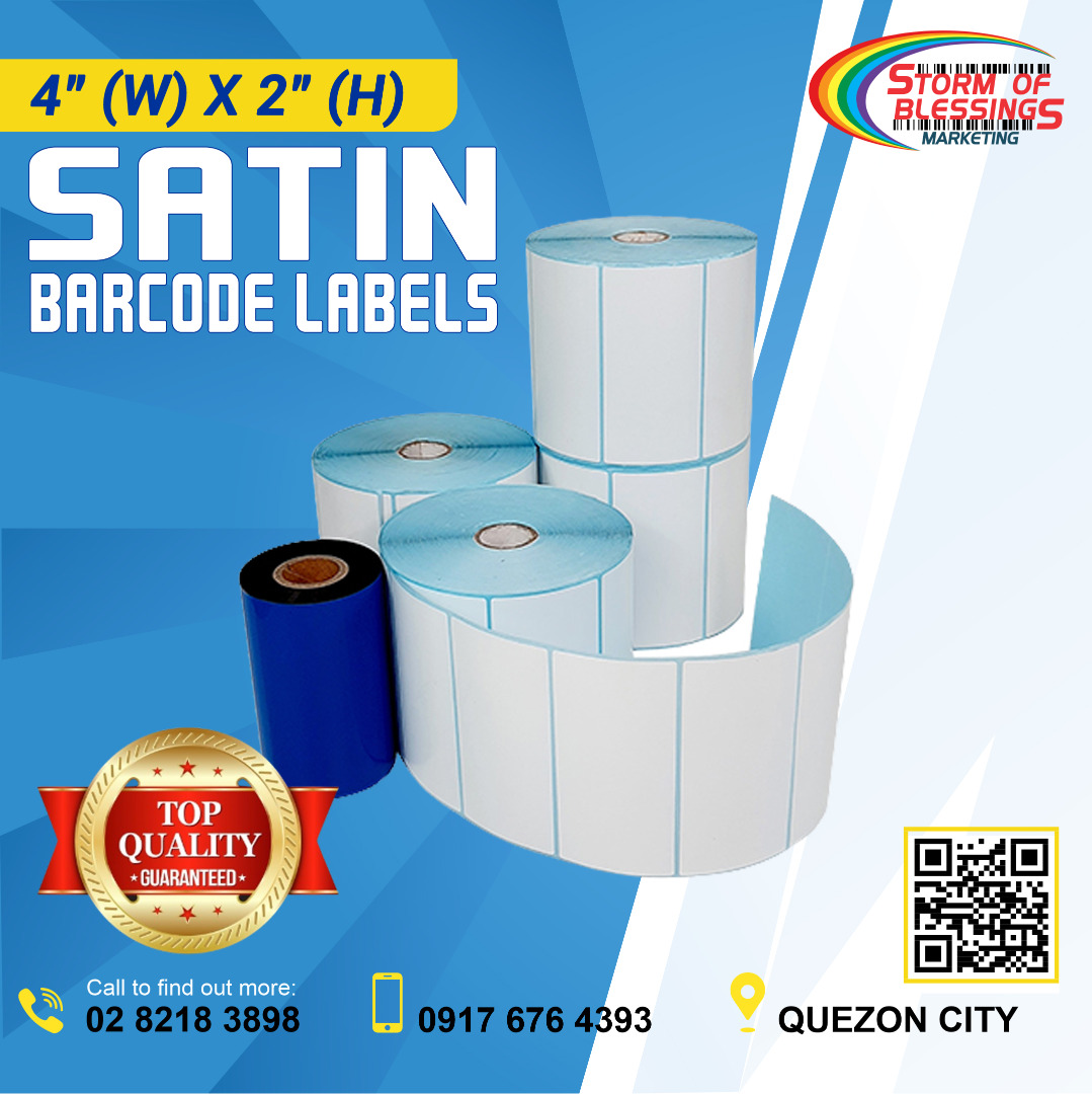 Case Barcode Sticker Labels 4xx2 Satin, Commercial & Industrial ...