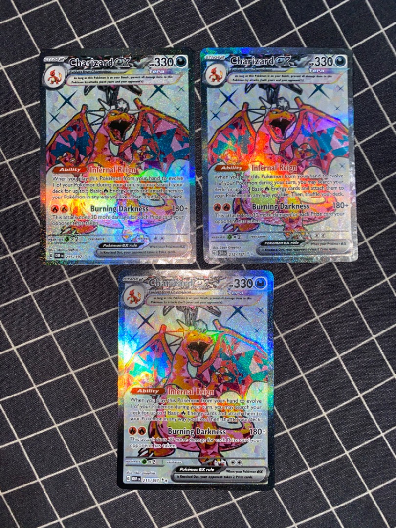 Charizard EX Full Art - Pokemon Obsidian Flames, Hobbies & Toys, Toys ...