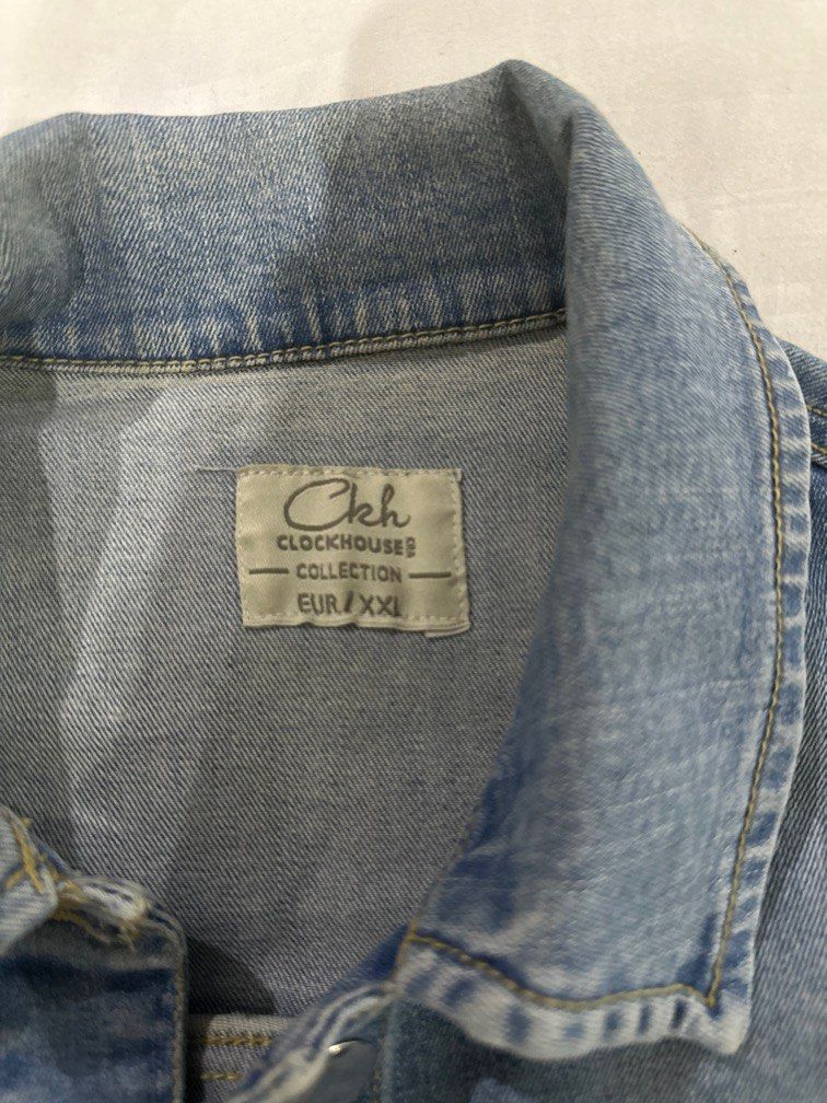 Clockhouse denim jacket, Women's Fashion, Coats, Jackets and Outerwear ...