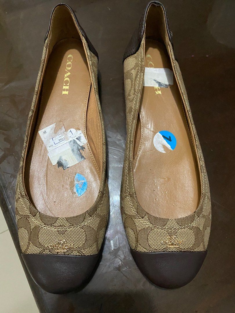 Coach Ballet Flats, Women's Fashion, Footwear, Flats & Sandals on Carousell