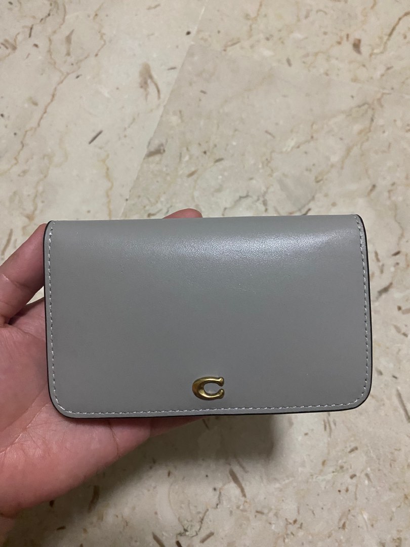 Coach Grey Wallet, Women's Fashion, Bags & Wallets, Wallets & Card ...