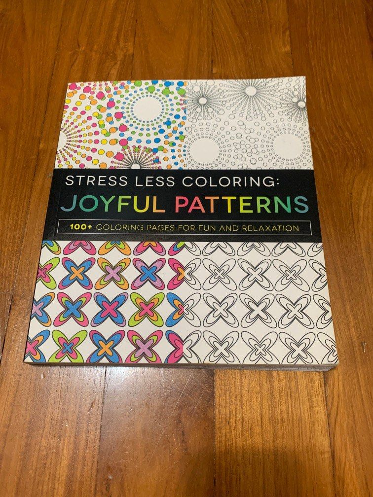 Colouring book Joyful patterns, Hobbies & Toys, Books & Magazines ...