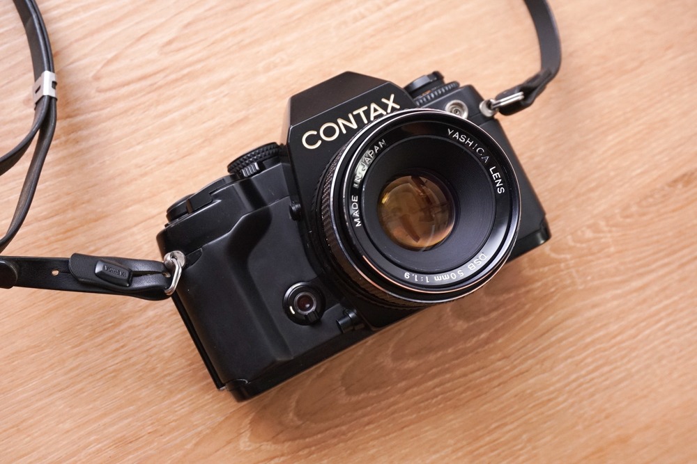 Contax 159mm + Yashica 50mm f1.9 C/Y SLR film camera set, Photography ...