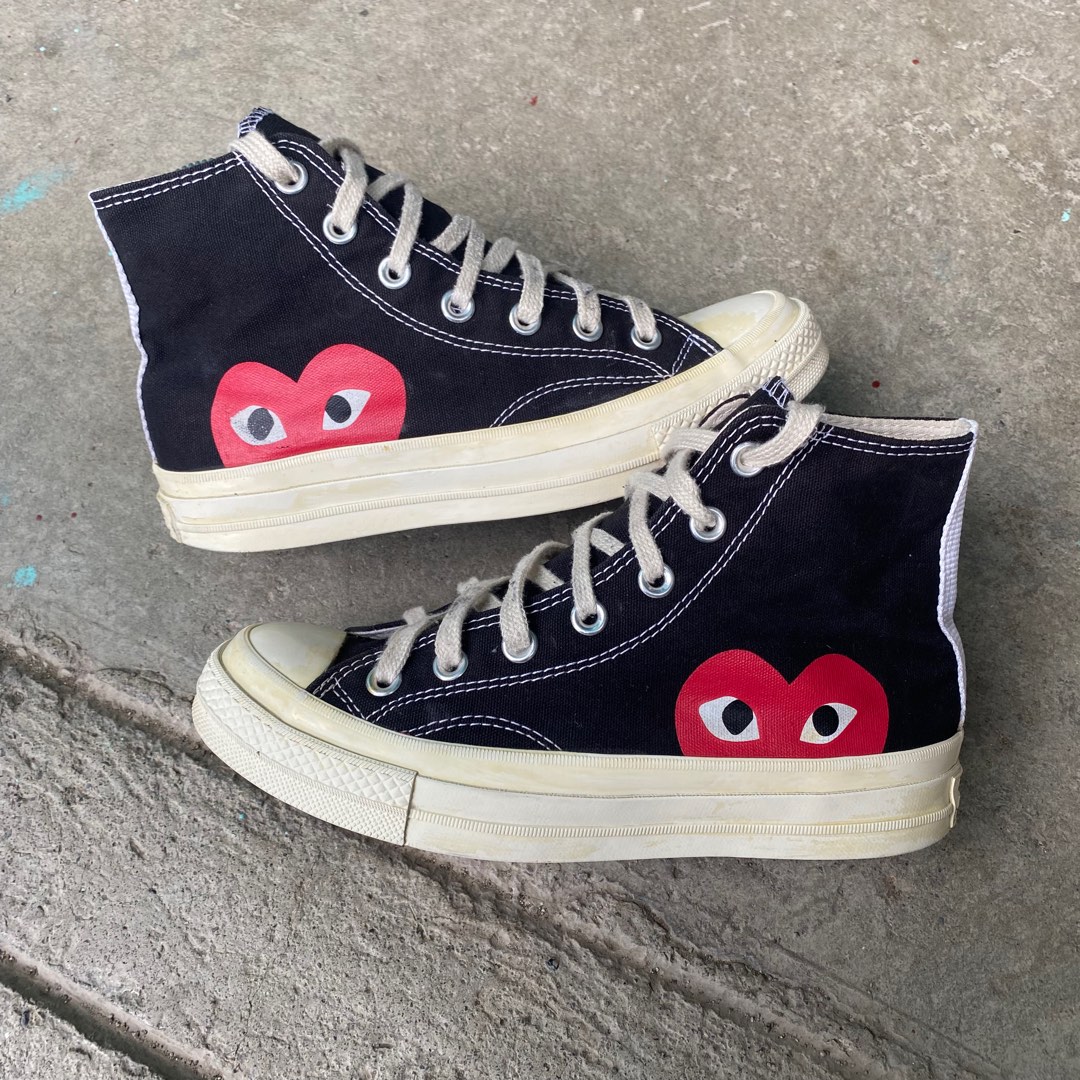 CONVERSE CDG PLAY HIGH CUT, Women's Fashion, Footwear, Sneakers on ...