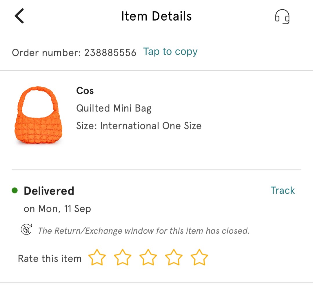 COS quilted mini bag - orange, Women's Fashion, Bags & Wallets ...