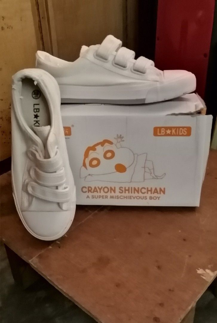 Crayon Shin Chan Shoes Kids With Box, Babies & Kids, Babies & Kids ...