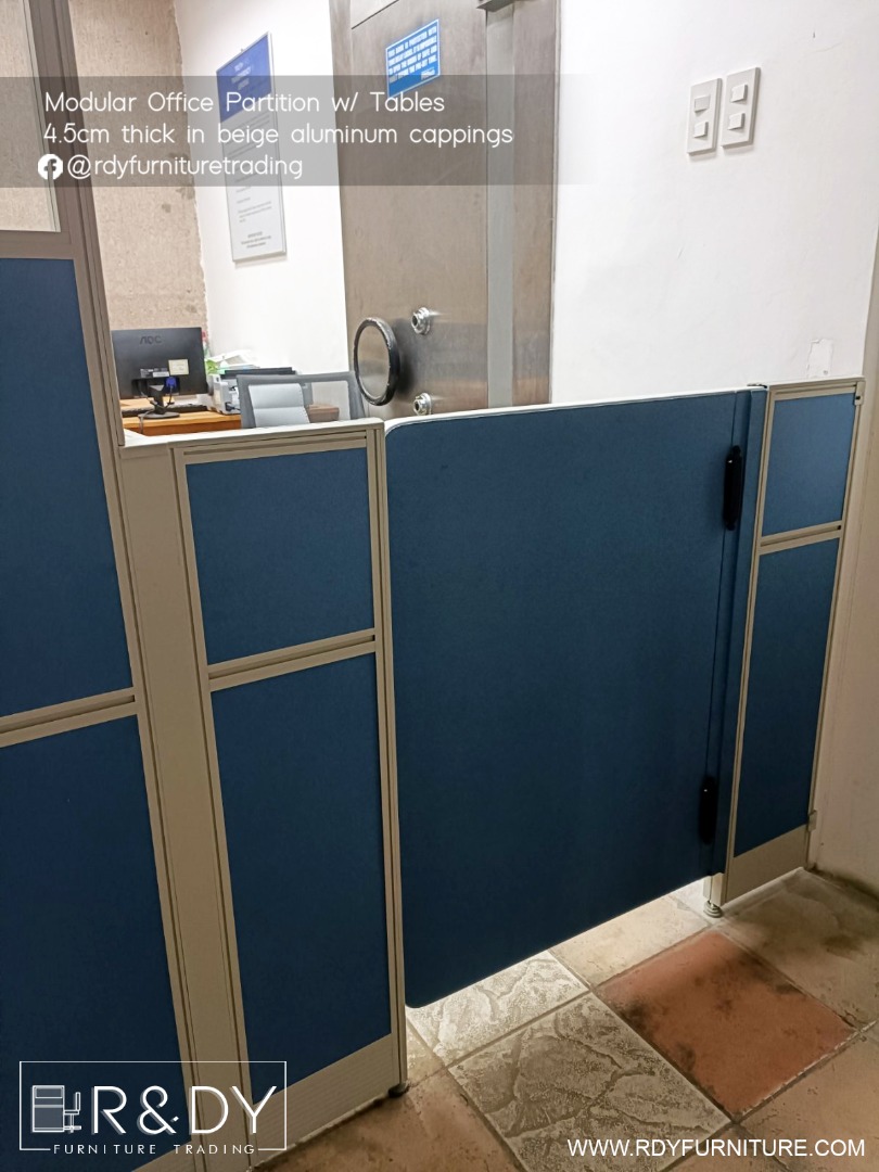 Customised Office Partition and Table/ Work station/ Cubicle, Furniture ...