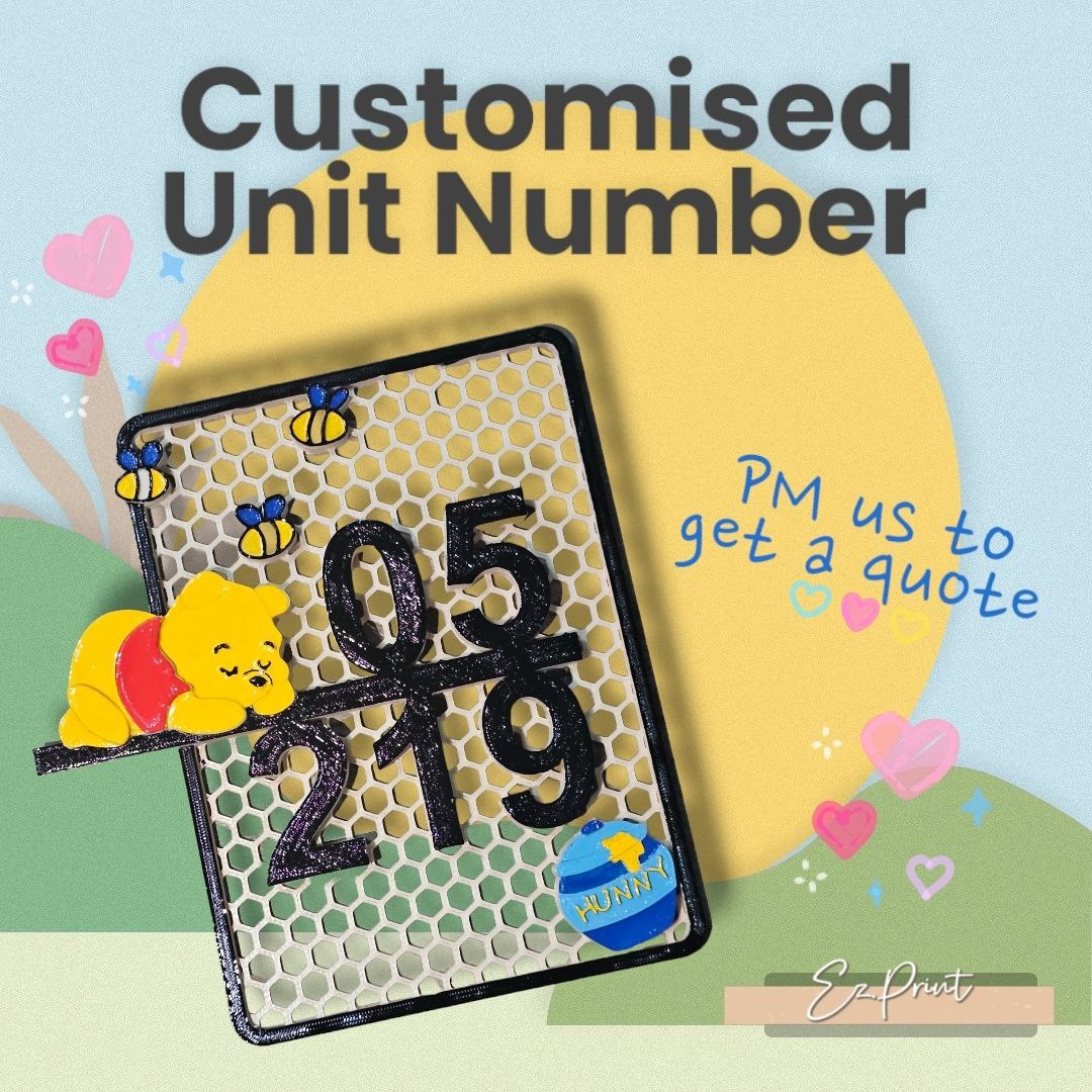 Customised Unit Number, Hobbies & Toys, Stationery & Craft, Handmade ...