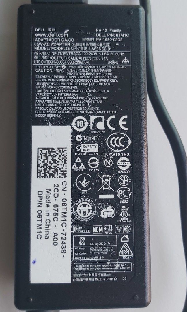 Dell Laptop AC Charger / adapter/ adaptor, Computers & Tech, Parts ...
