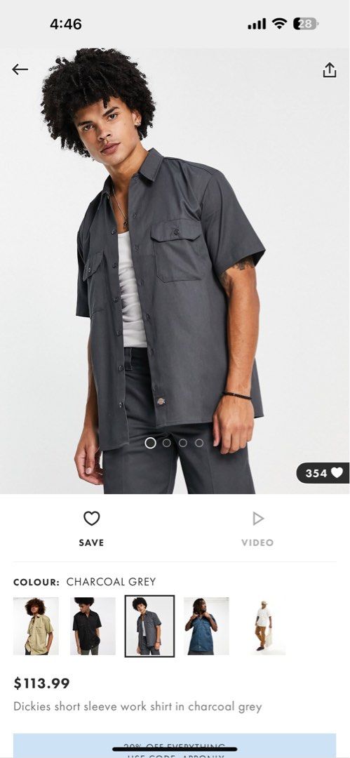 Dickies vintage style collared shirt, Men's Fashion, Coats, Jackets and ...