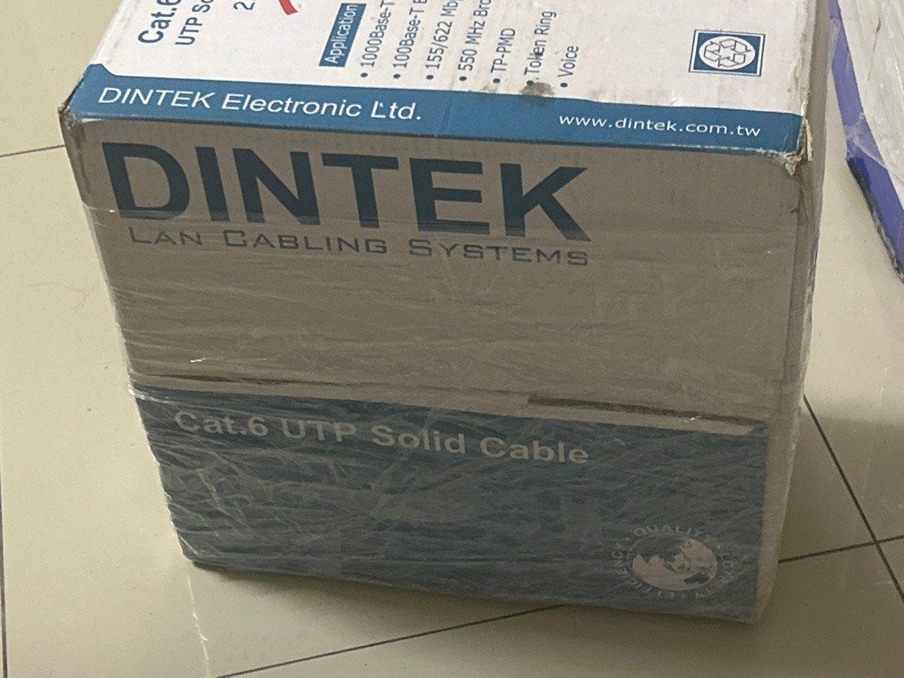 Dintek cat6 cable, 300m, Computers & Tech, Parts & Accessories, Cables ...