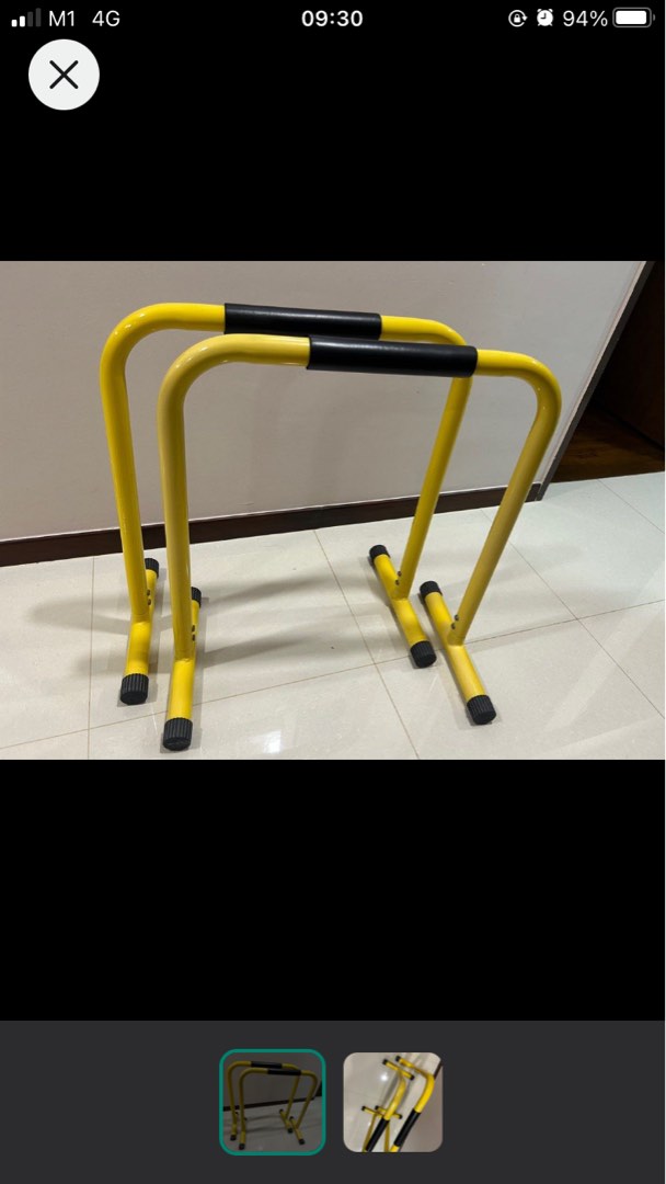 Dip Bar Parallel Bar Crossfit, Sports Equipment, Exercise & Fitness ...