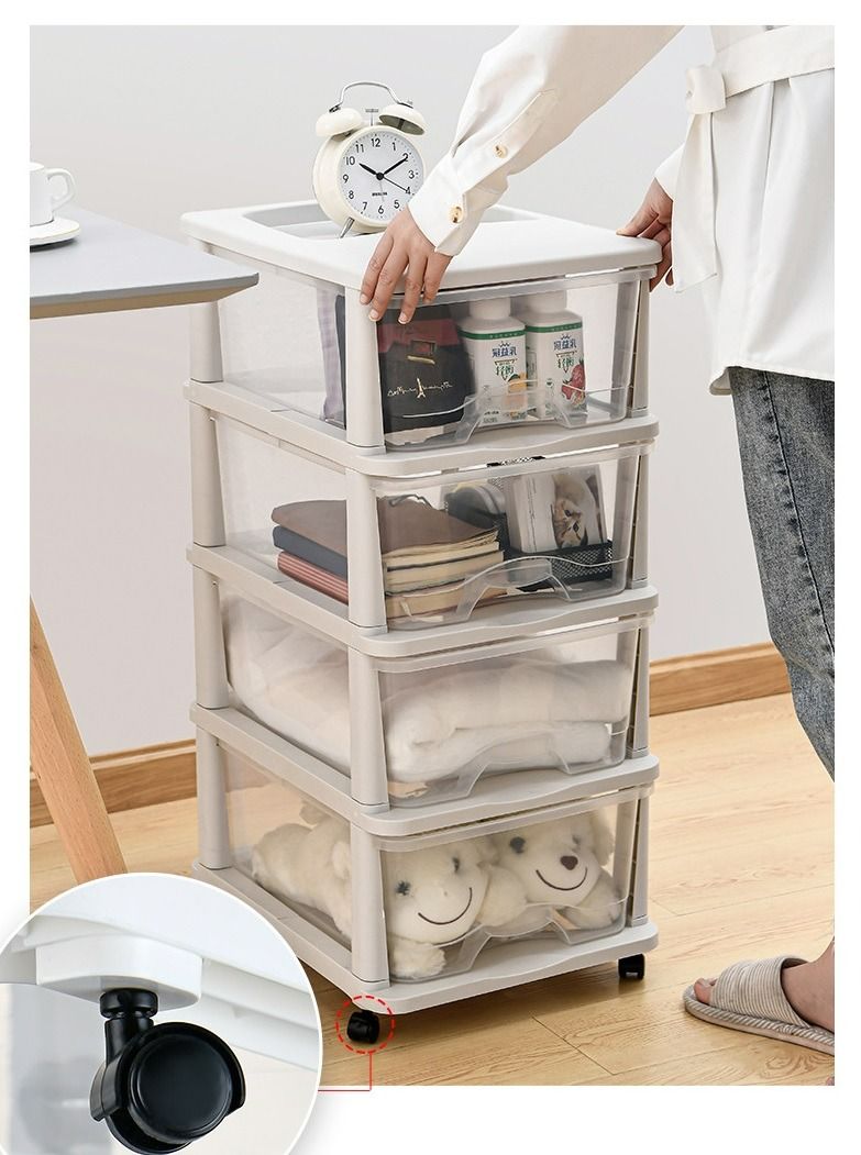 DIY SELF FIX UP 5 Tier Plastic Drawer Cabinet Baby Rack Transparent ...