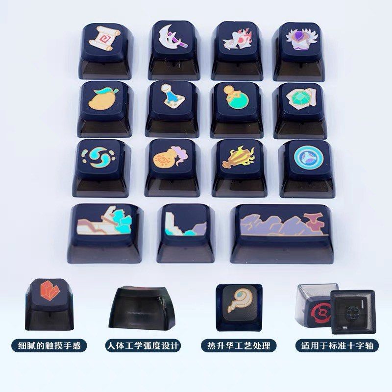 (Preorder) DOTA2 TI12 PBT ASA Pudding Keycaps, Hobbies & Toys ...