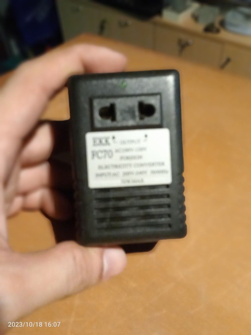 EKK StepUp Transformer Plug Type, TV & Home Appliances, Electrical ...