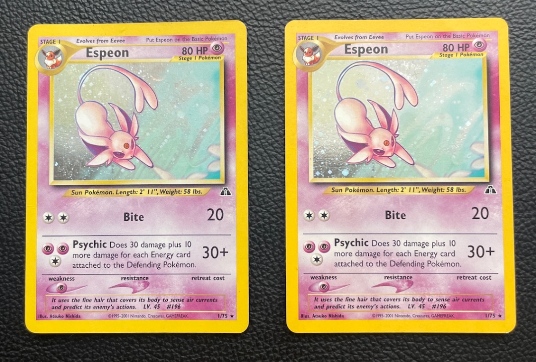 Espeon 1/75 Neo Discovery Vintage Pokemon Cards TCG, Hobbies & Toys ...