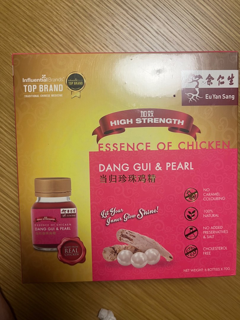 Eu Yan Sang Chicken Essence Dang Gui & Pearl Box of 6, Health ...