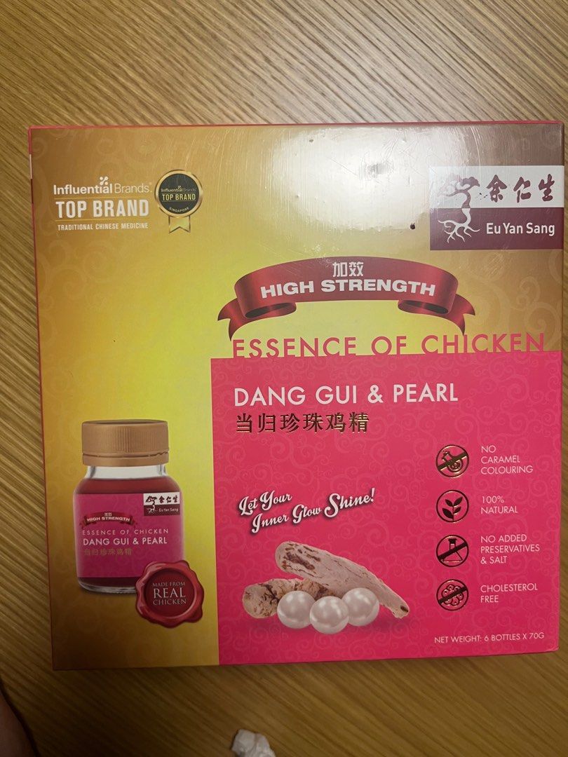 Eu Yan Sang Chicken Essence Dang Gui & Pearl Box of 6, Health ...
