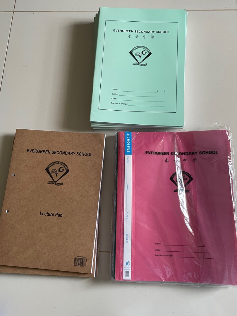 evergreen lecture pad / notebook / files, Hobbies & Toys, Stationery ...