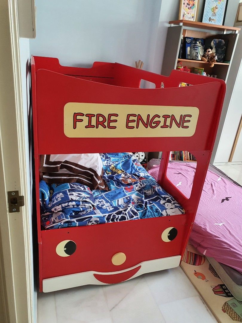 Fire Engine (BEDFRAME only), Furniture & Home Living, Furniture, Bed ...