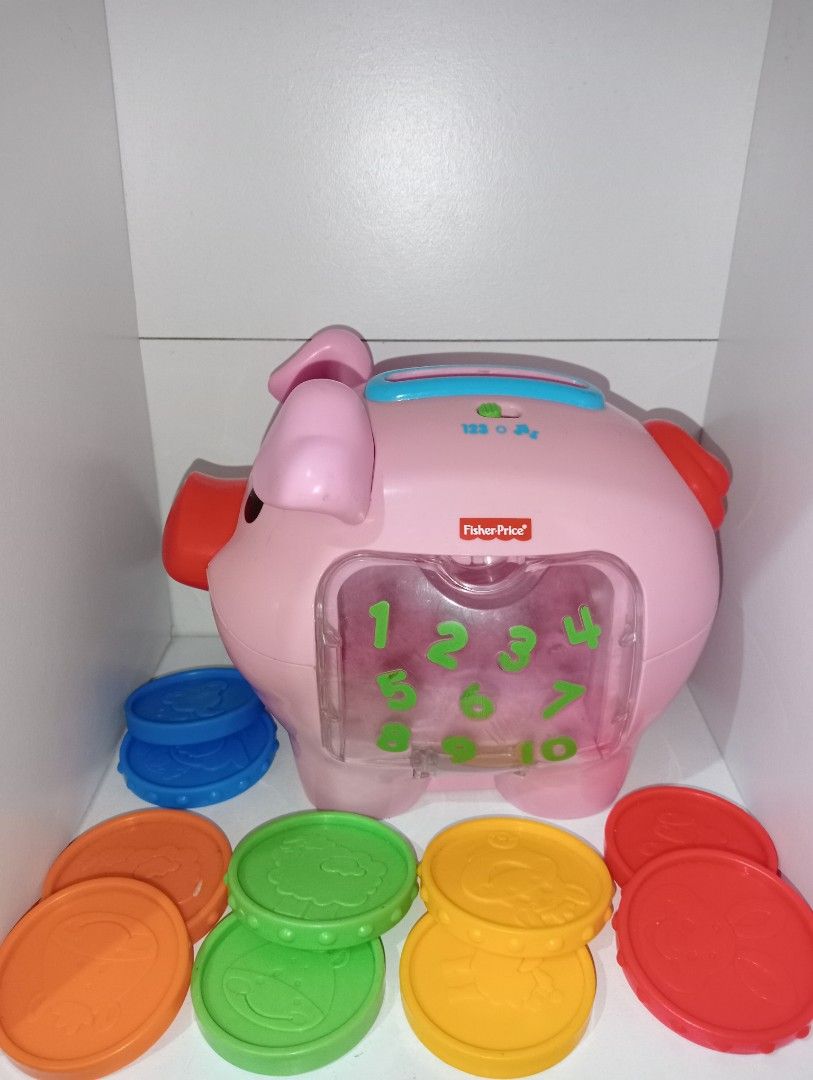 Fisher price Piggy bank with sounds and coins, Hobbies & Toys, Toys ...