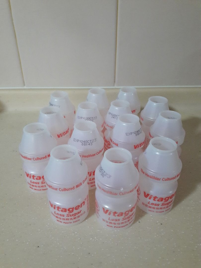 (FOC) Empty Vitagen Bottles (x15), Hobbies & Toys, Stationery & Craft ...