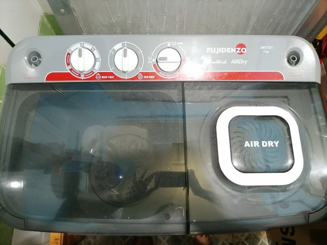 Fujidenzo 7kg Washing machine with dryer, TV & Home Appliances, Washing ...