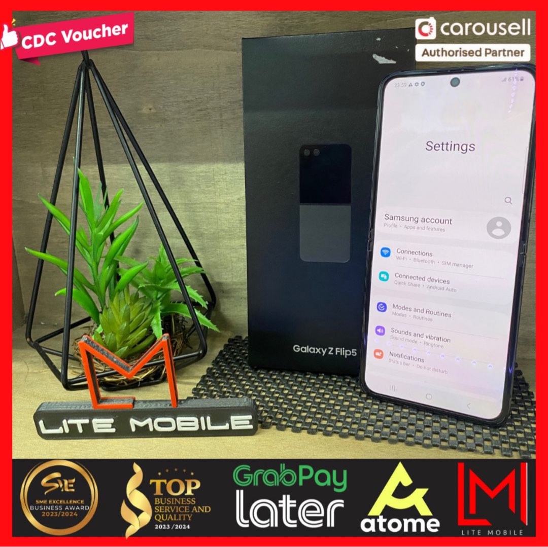 Galaxy Z Flip 5 Graphite 256GB, Mobile Phones & Gadgets, Mobile Phones ...