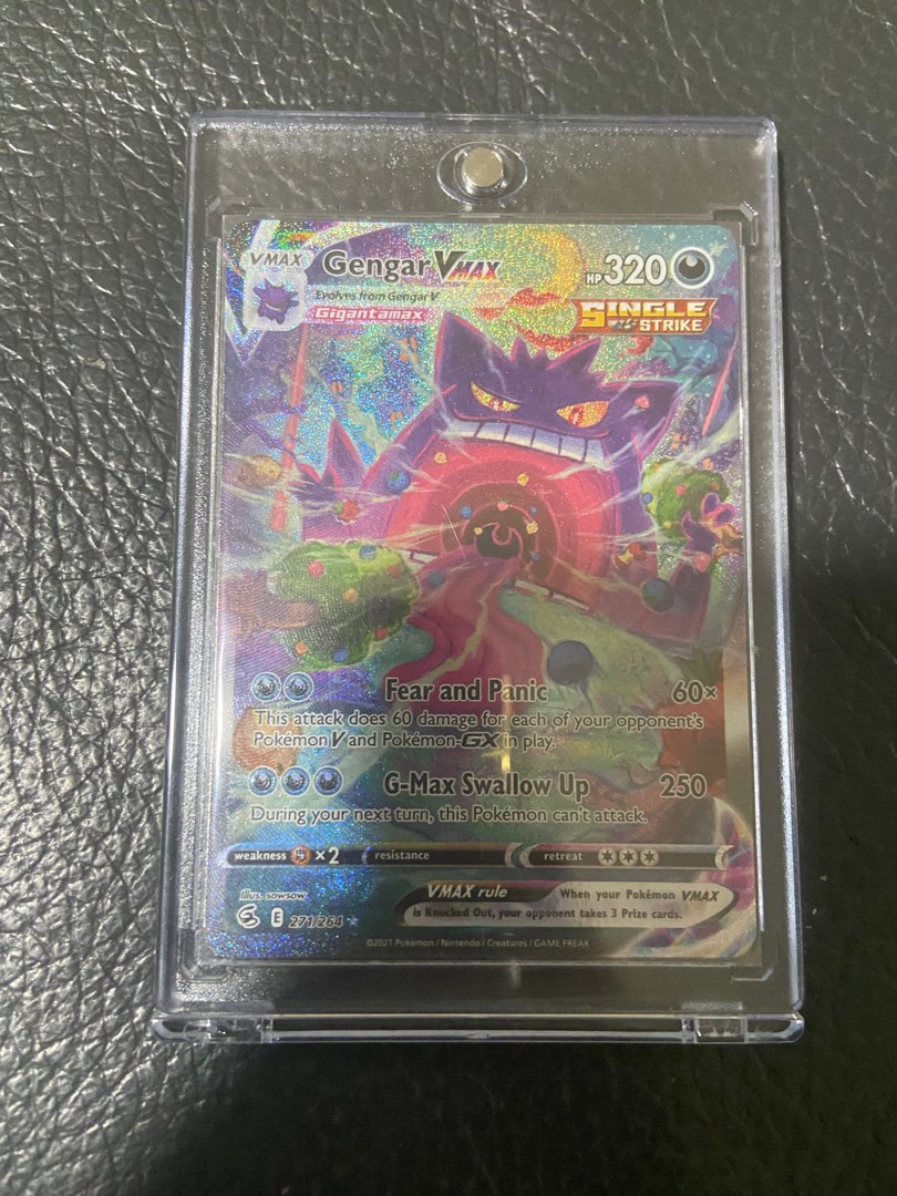 Gengar VMax AA Shiny Charizard V champions path fusion strike evolving ...