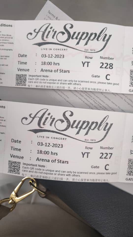 Genting Concert Tickets Tickets And Vouchers Event Tickets On Carousell