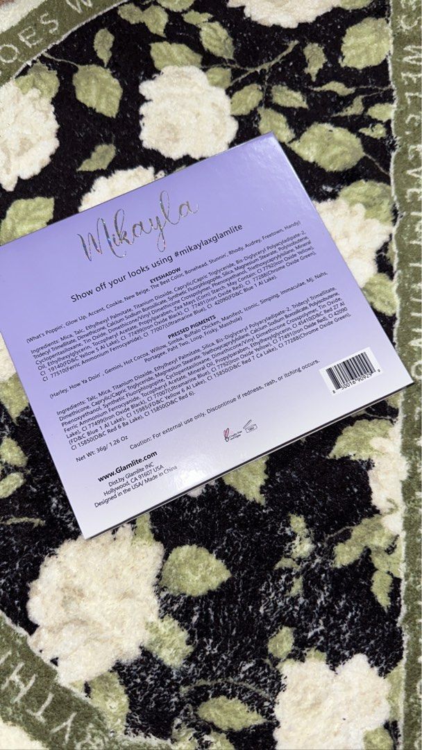 Glamlite mikayla eyeshadow palette, Beauty & Personal Care, Face ...