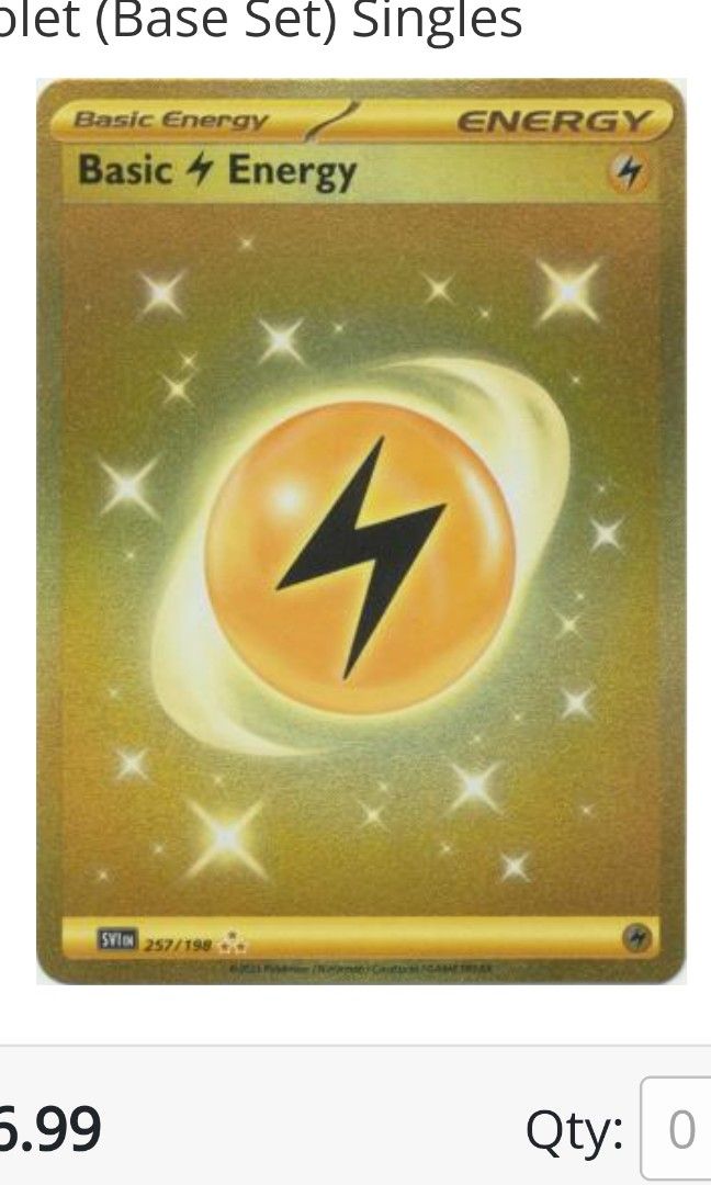 GOLD ENERGY CARD, Hobbies & Toys, Toys & Games on Carousell
