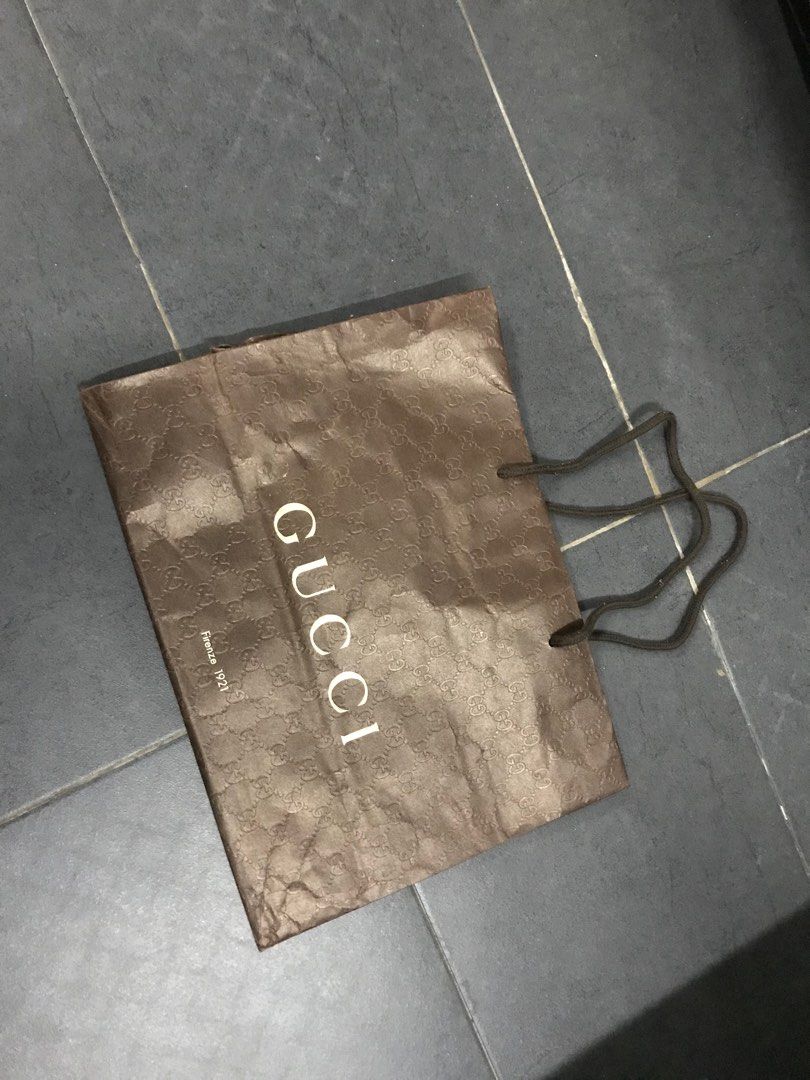 Gucci Paper Bag Large, Luxury, Bags & Wallets on Carousell