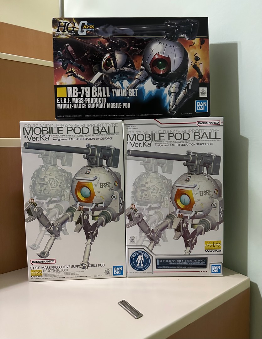 Gundam MG BALL set, Hobbies & Toys, Toys & Games on Carousell