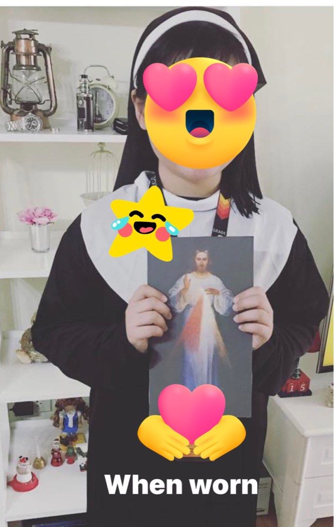 Halloween costume nun, Babies & Kids, Babies & Kids Fashion on Carousell