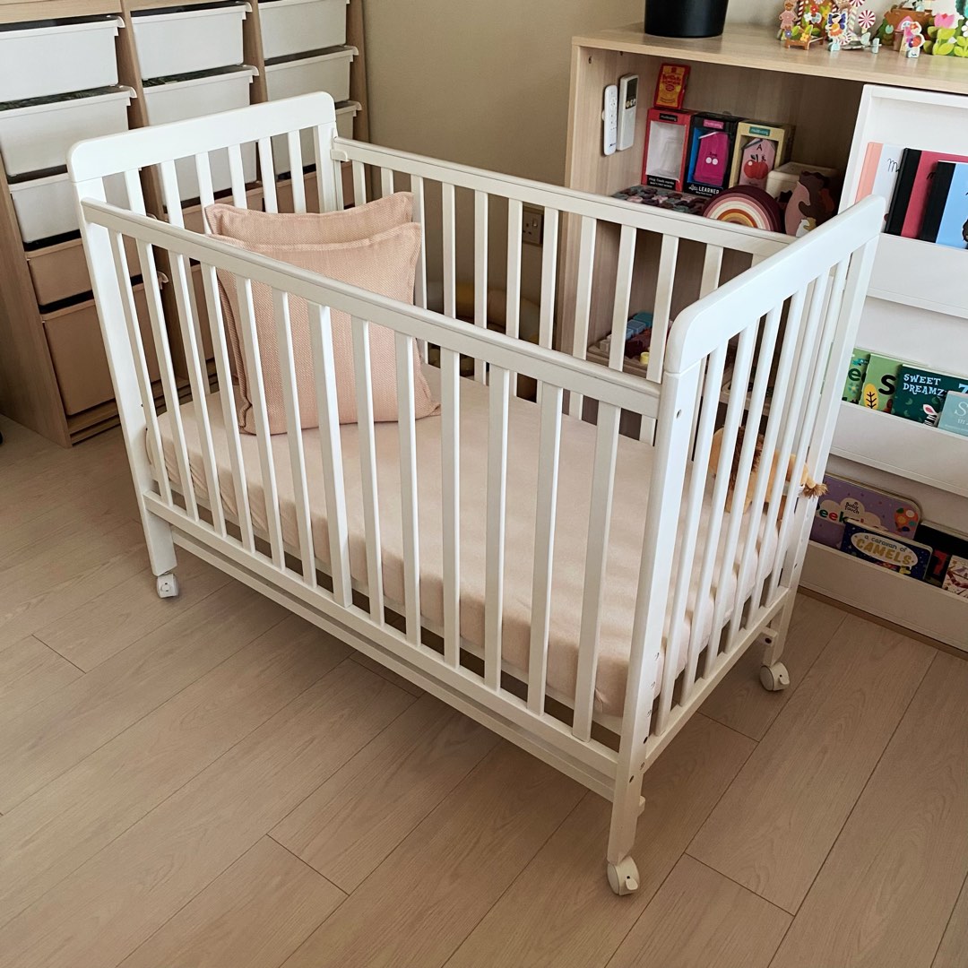 Happy Cot 5 In 1 Convertible Baby Cot, Babies & Kids, Baby Nursery ...