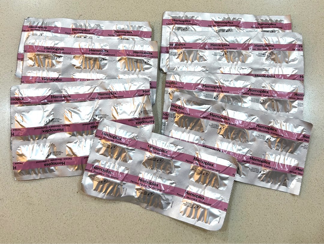 Hemoplex Iron 54 Capsules (9 strips) expires 12/2024, Health ...